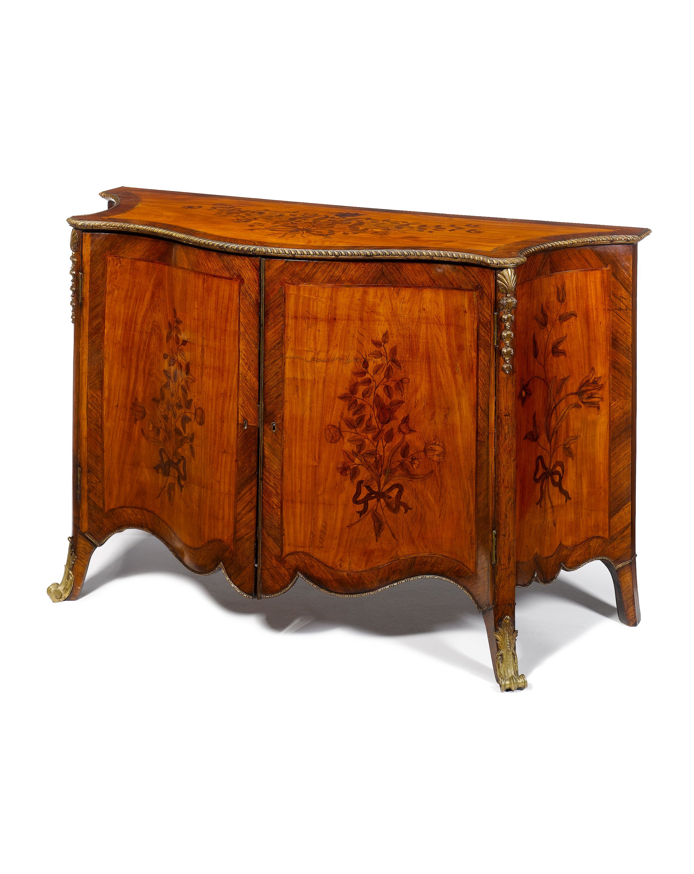 Bonhams : An important George III satinwood, rosewood crossbanded and ...