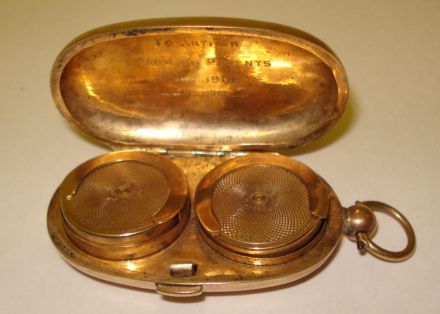 Bonhams : A 9ct gold double sovereign case, with engine turned ...