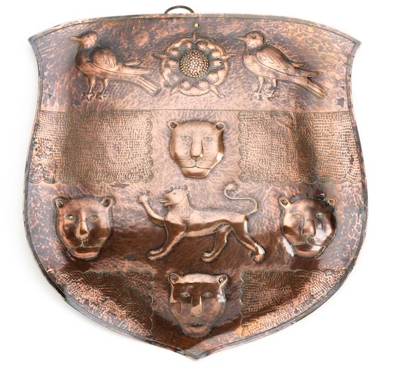 Bonhams : An Arts and Crafts copper Coat of Arms