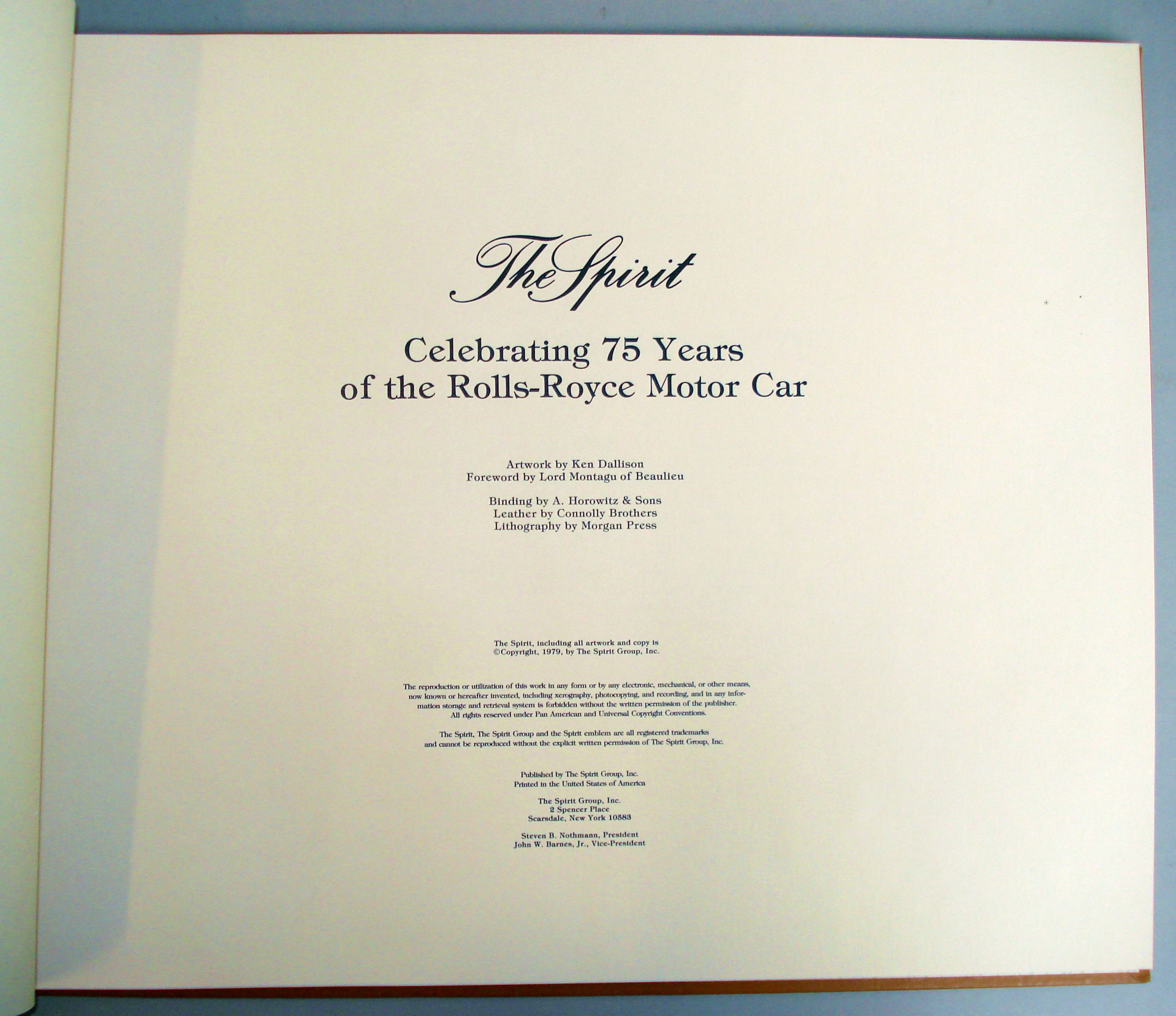 Bonhams Cars : Ken Dallison: The Spirit; commemorative book signed by ...