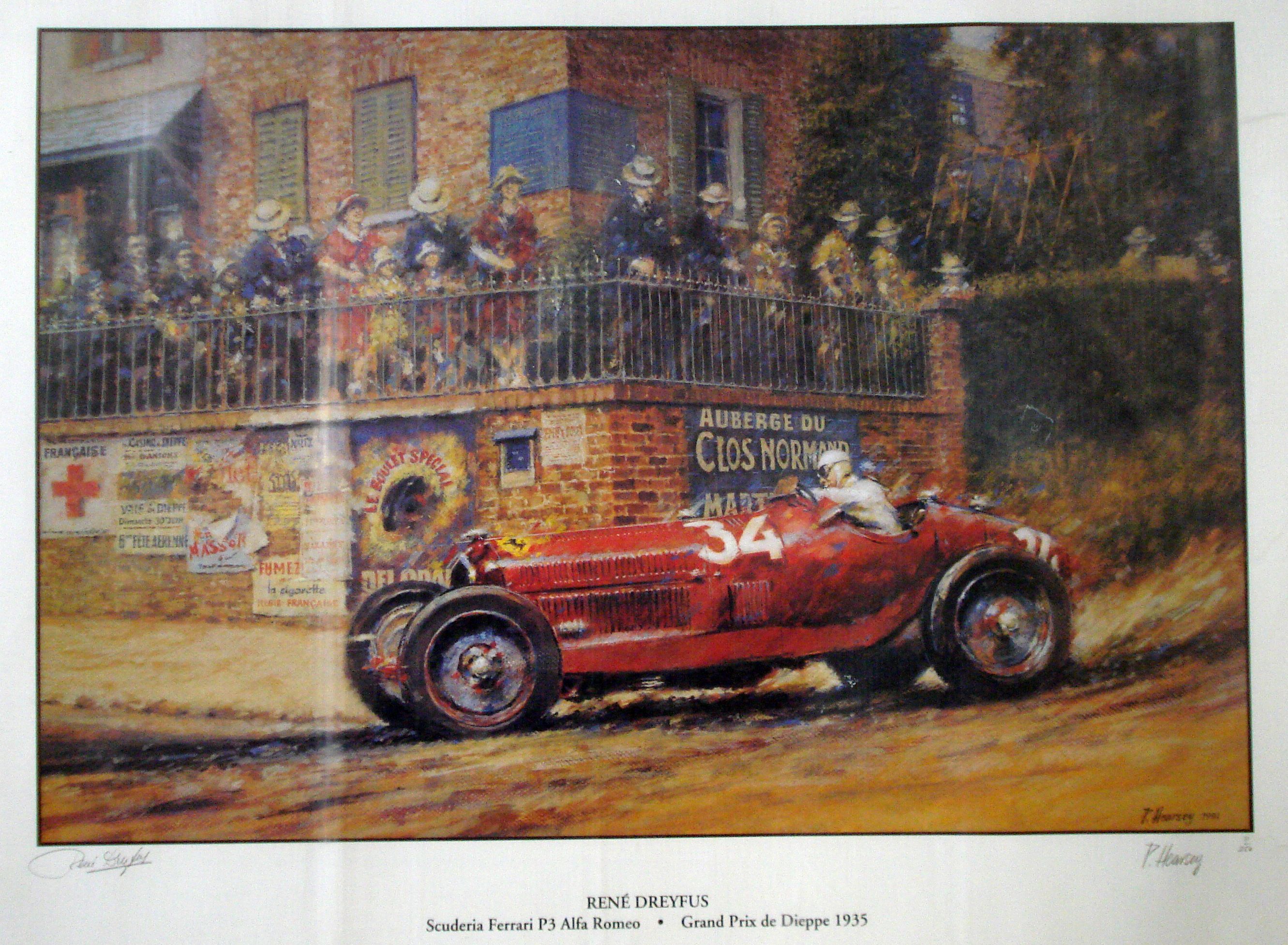 Bonhams Cars : Five signed motorsport prints,