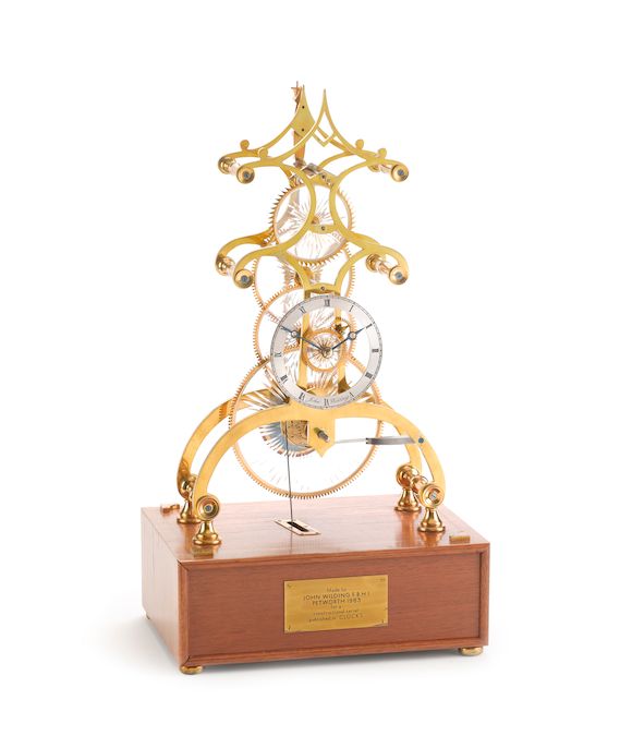 Bonhams : A 'crystal wheel' skeleton timepiece John Wilding