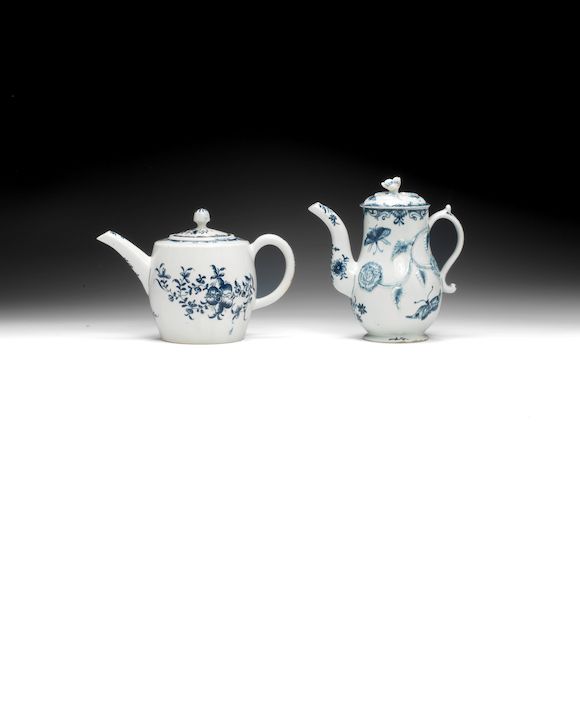 Bonhams : A rare Lowestoft teapot and cover, circa 1775
