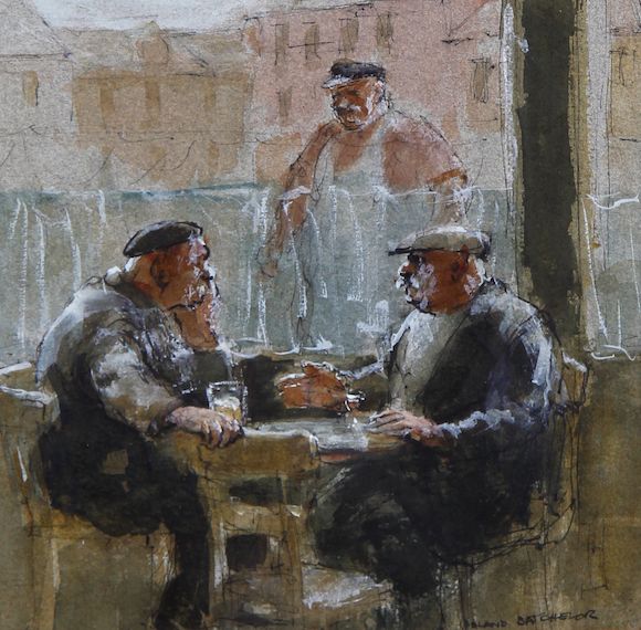 Bonhams : Roland Batchelor (British, 1889-1990) 'Normans haggling over ...