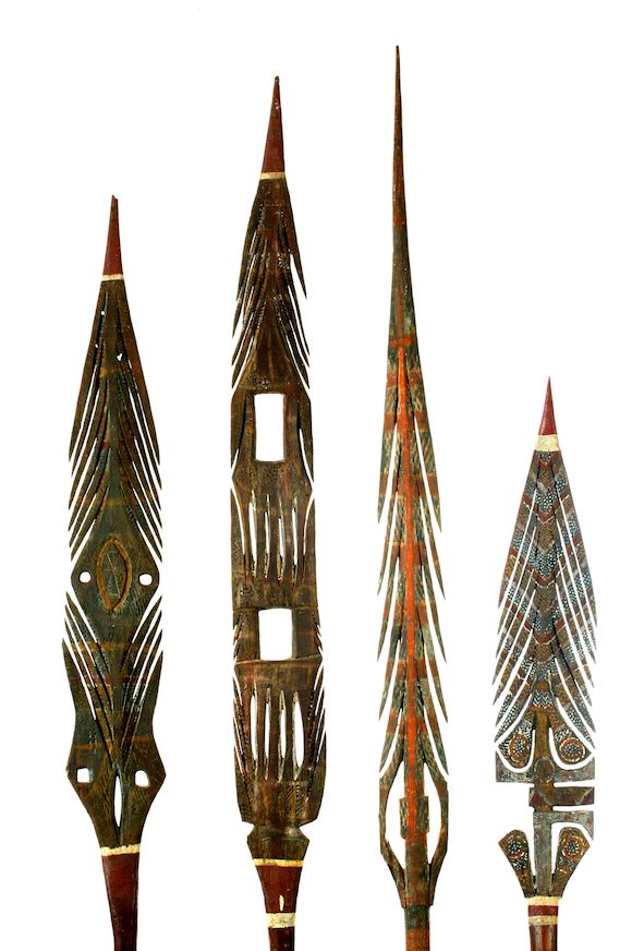 Bonhams : Four Ceremonial Spears, Bathurst or Melville Islands