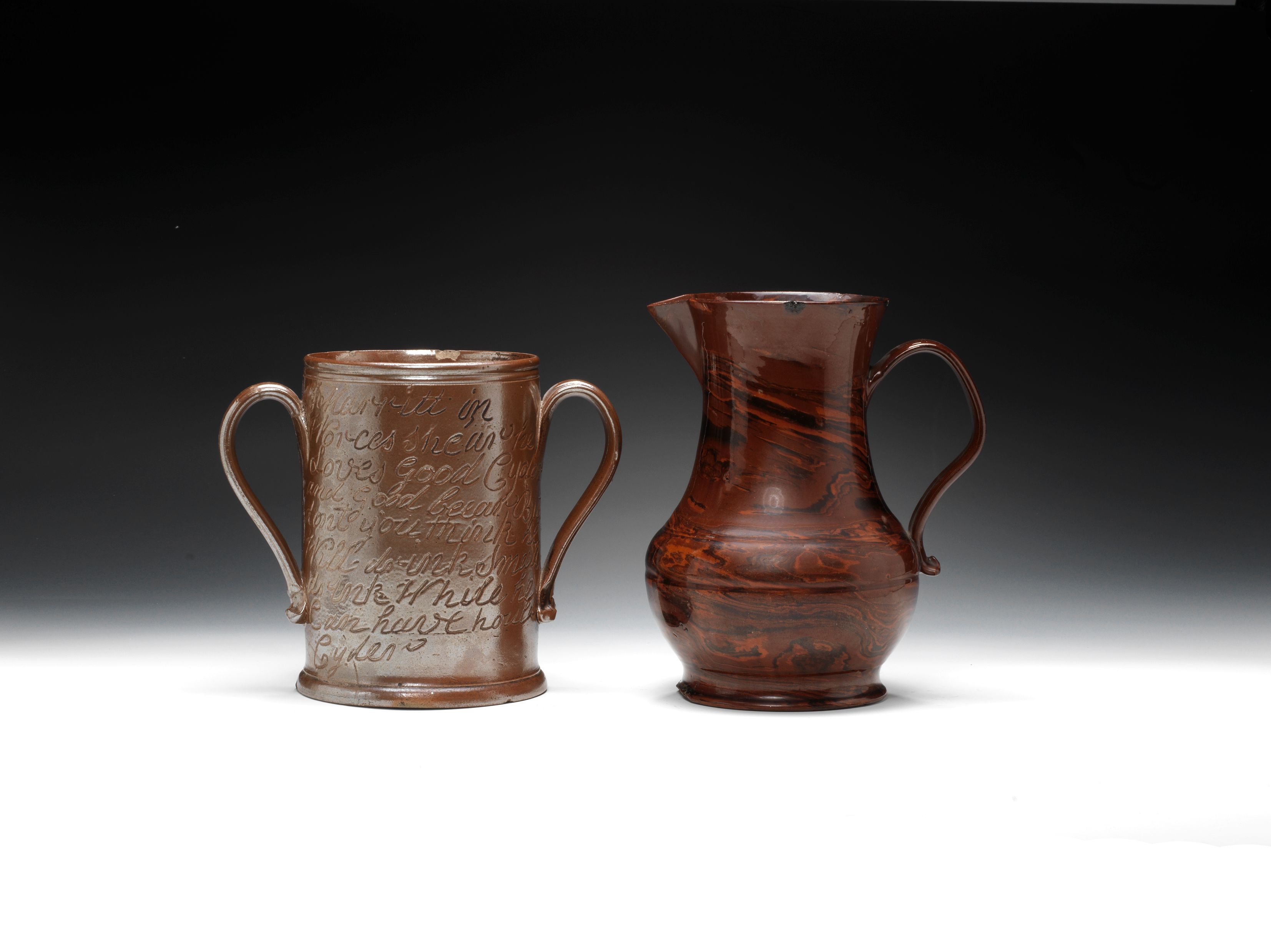 Bonhams : A Nottingham stoneware loving cup, second half of the 18th ...