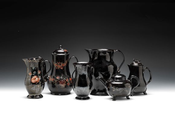 Bonhams : A Collection of Jackfield wares, mid 18th century