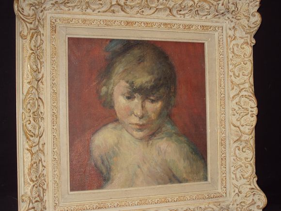 Bonhams : Joyce Spencer (British, circa 1940) Portrait study of a lady