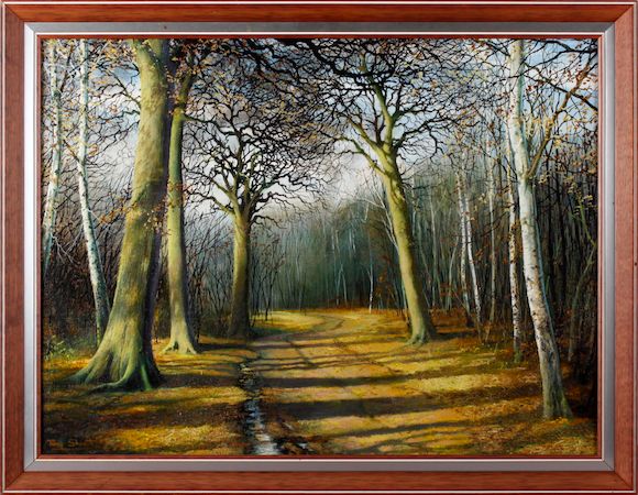 Bonhams : Tony Sheath (British, 20th Century) Avenue of trees