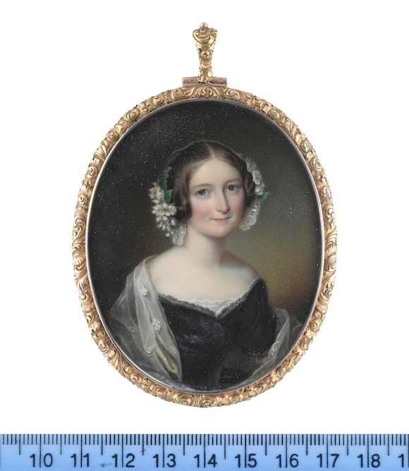 Bonhams : Attributed to William Corden (British, 1797-1867) A Lady ...
