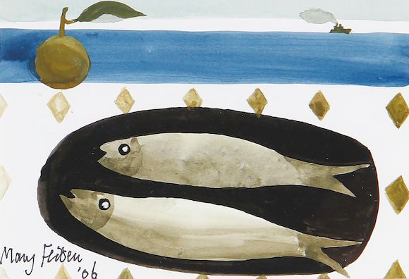 Bonhams : Mary Fedden R.A. (British, born 1915) Two fish