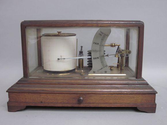 Bonhams : A recording barograph, English, early 20th century,