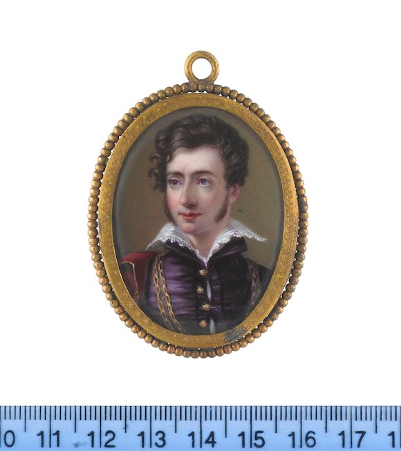 Bonhams : Henry Bone, R.A. (British, 1755-1834) Comte Victor Louis Alfred de Vaudreuil (1798 ...