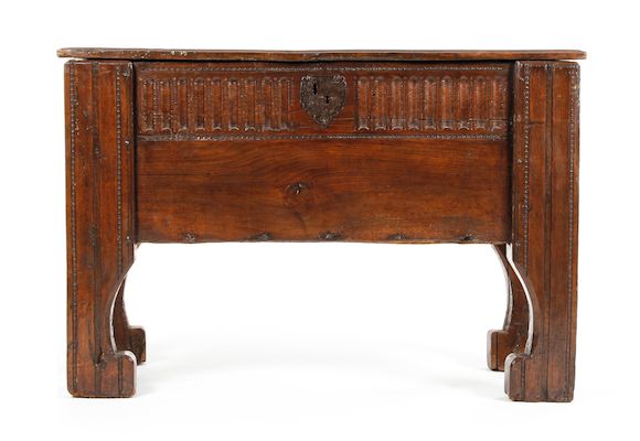 Bonhams : A rare oak boarded chest, circa 1600, Welsh Breconshire or ...