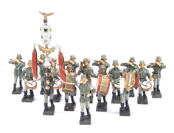 Bonhams : Lineol 70mm German Army Drum and Fife Band 18