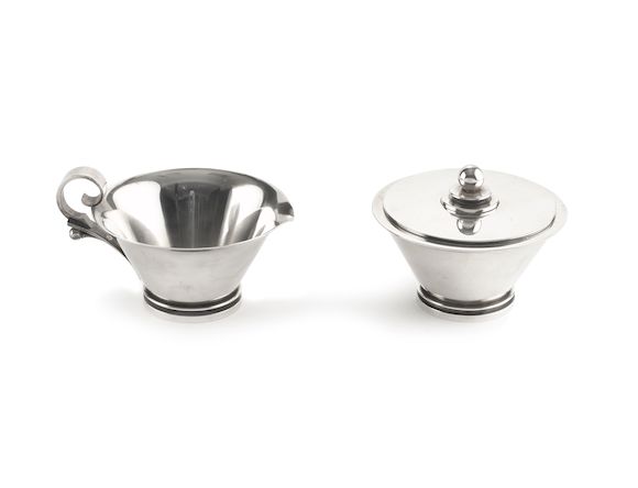 Bonhams : HARALD NIELSEN for GEORG JENSEN: A Danish silver Pyramid ...
