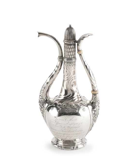 Bonhams : An American silver ewer, by Gorham, date mark a head in ...