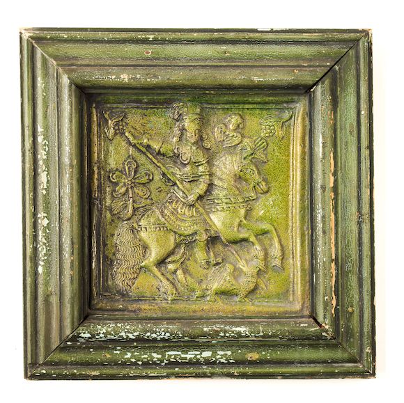 Bonhams : A German stove tile, late 16th century