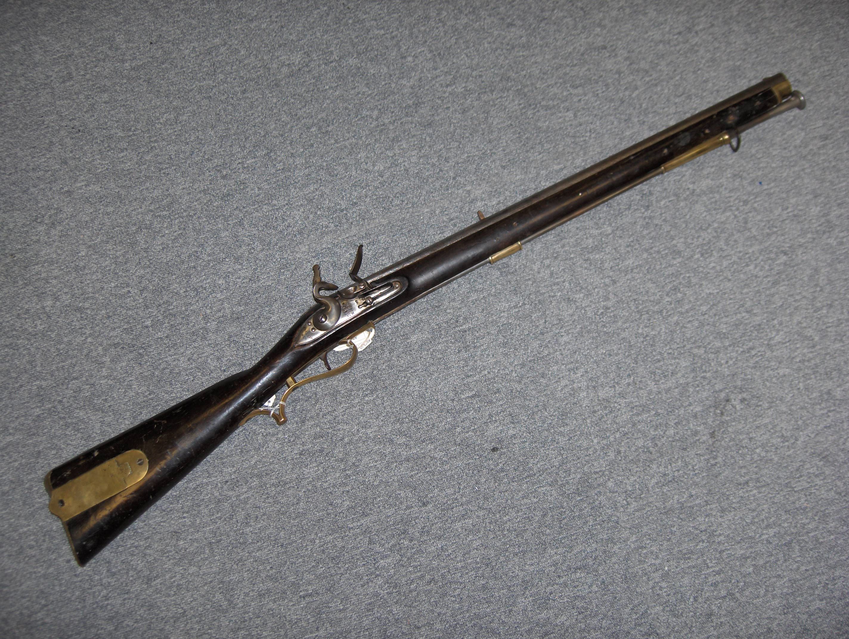 Bonhams : A Flintlock Baker Type Rifle