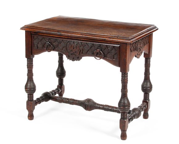 Bonhams : A 19th Century oak side table Possibly Irish