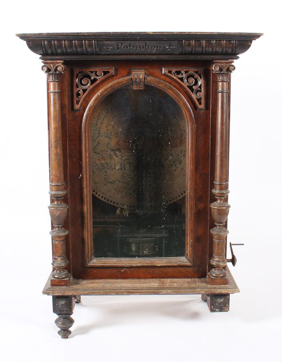 Bonhams : A 19 5/8inch Polyphon disc musical box table top style, date ...