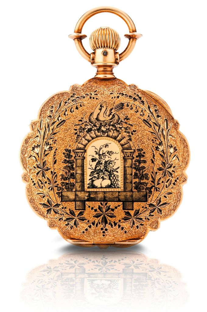 Bonhams : Agassiz. A rare 18ct gold hunter case pocket watch Case No ...