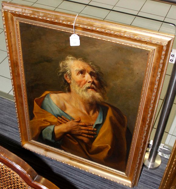 Bonhams : Continental School (19th Century) Portrait of a Saint Peter ...