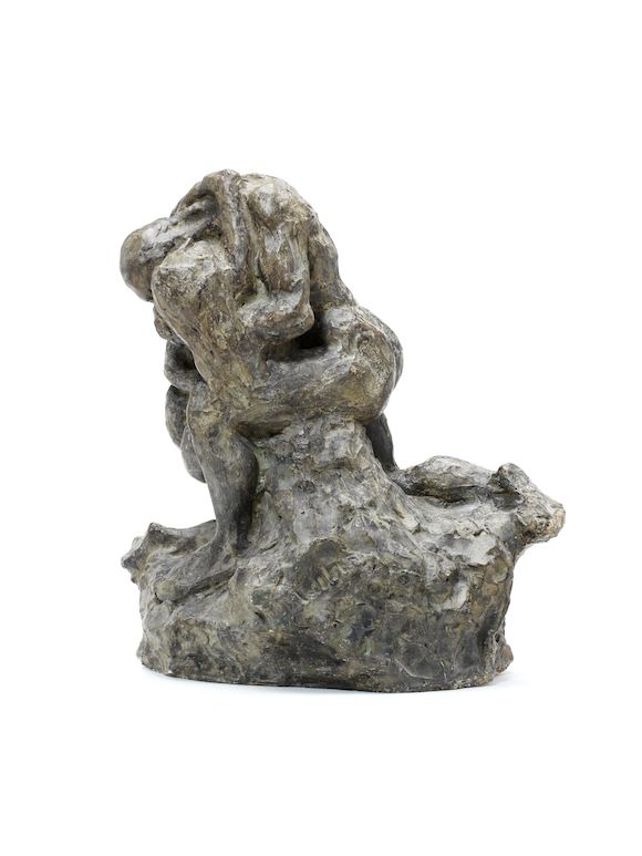 Bonhams : Reuven Rubin (Israeli, 1893-1974) Lovers 44cm (17 5/16in) high.