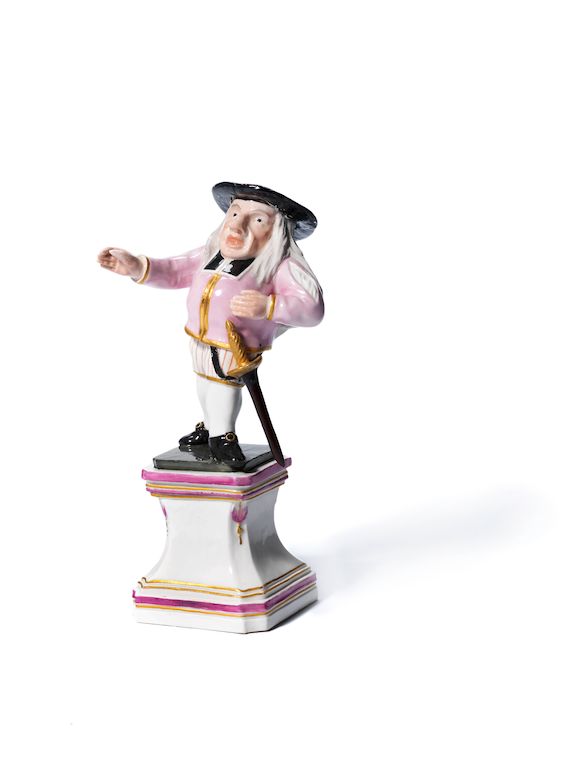 Bonhams : A Höchst figure of a dwarf as a Spanish General, circa 1770
