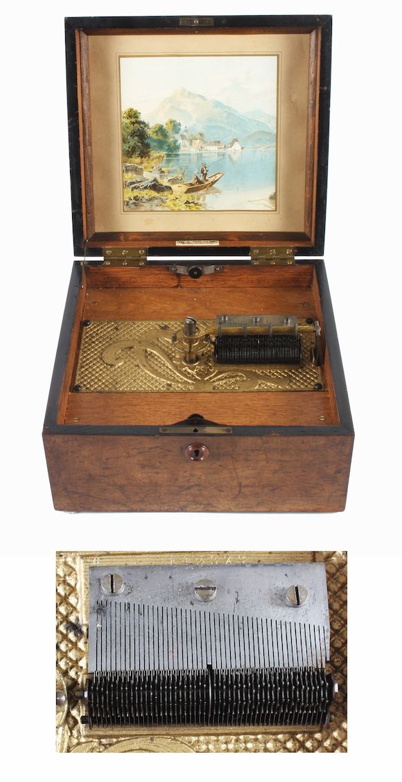 Bonhams : A Kalliope 9.1/8-inch disc musical box, circa 1900,