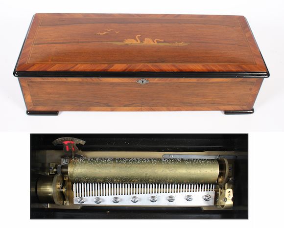Bonhams : A ten air cylinder musical box, circa 1885,