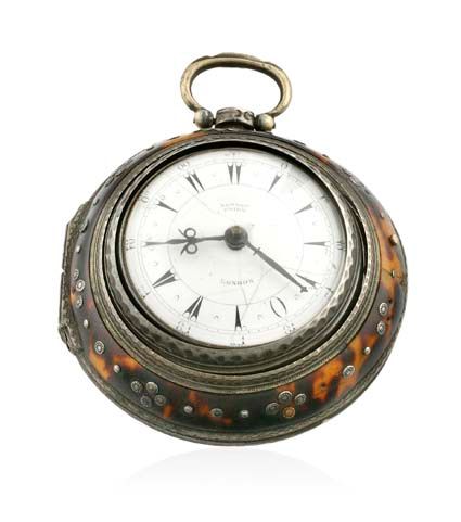 Bonhams : A late 18th century triple case pocket watch by Edward Prior ...