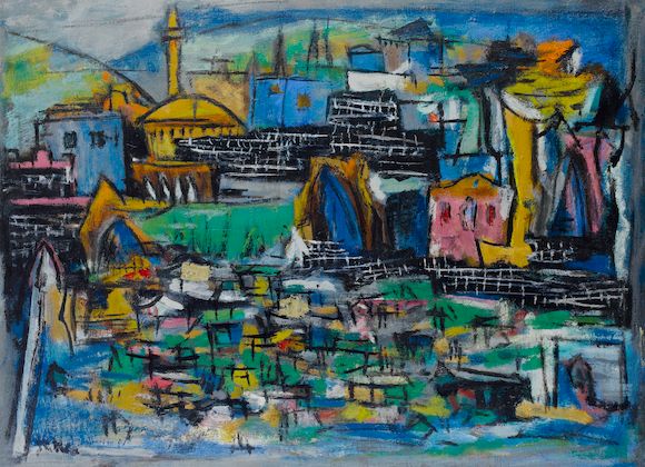 Bonhams : Marcel Janco (Romanian/Israeli, 1895-1984) Tiberias