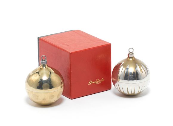 Bonhams : STUART DEVLIN: Two boxed silver, silver-gilt and enamelled ...