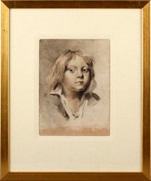 Bonhams : French School, 18th Century Study of a boy (recto); and Study ...