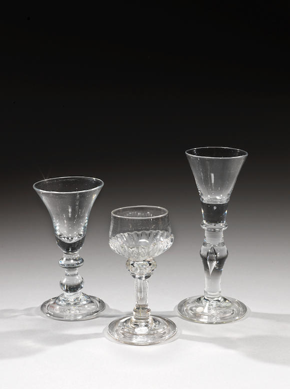 Bonhams A Baluster Wine Glass Circa 1720