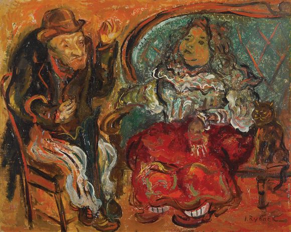 Bonhams : Issachar Ber Ryback (Russian, 1897-1935) The matchmaker