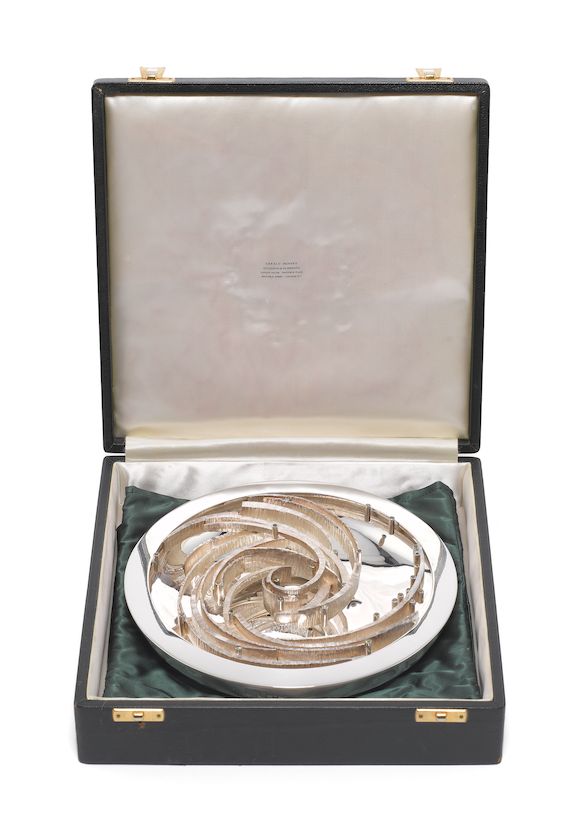 Bonhams : GERALD BENNEY A rare silver centrepiece, London 1967,