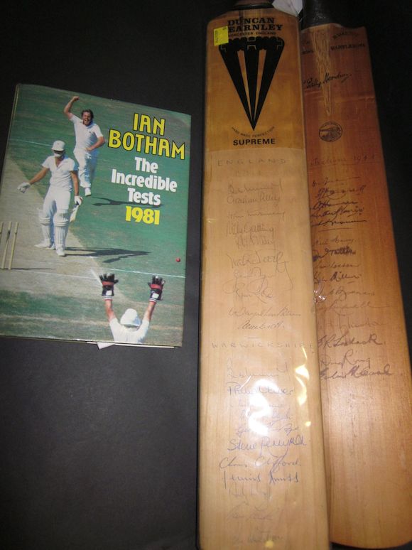 Bonhams : 1948 Australian 'Invincibles' and 1981 test hand signed ...