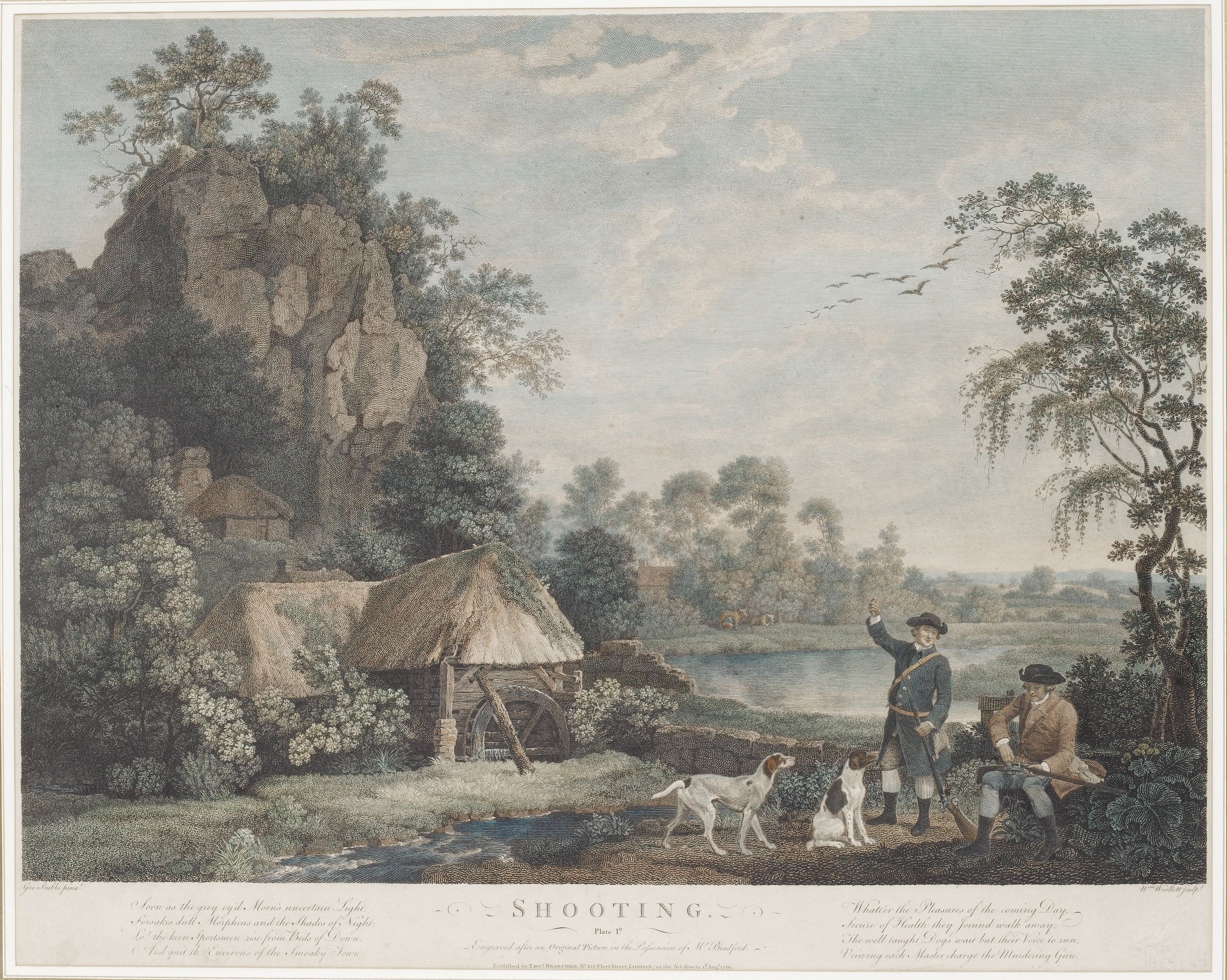 Bonhams : After George Stubbs Shooting Plates I-IV (LB 11-14) The set ...