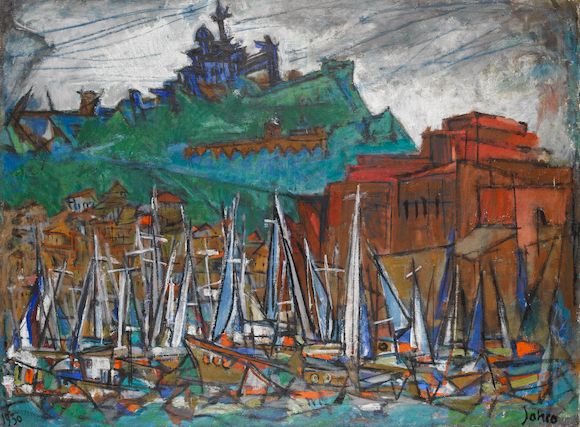 Bonhams : Marcel Janco (Romanian/Israeli, 1895-1984) Marseille port
