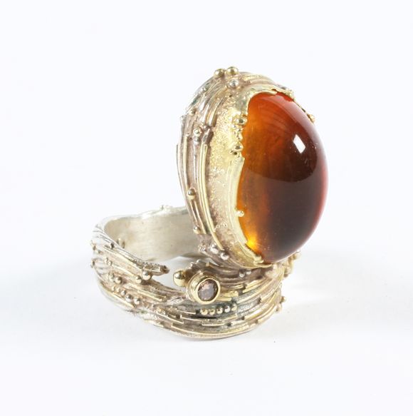 Bonhams : A ring by Gerda Flockinger Inset with a circular disc stamped ...