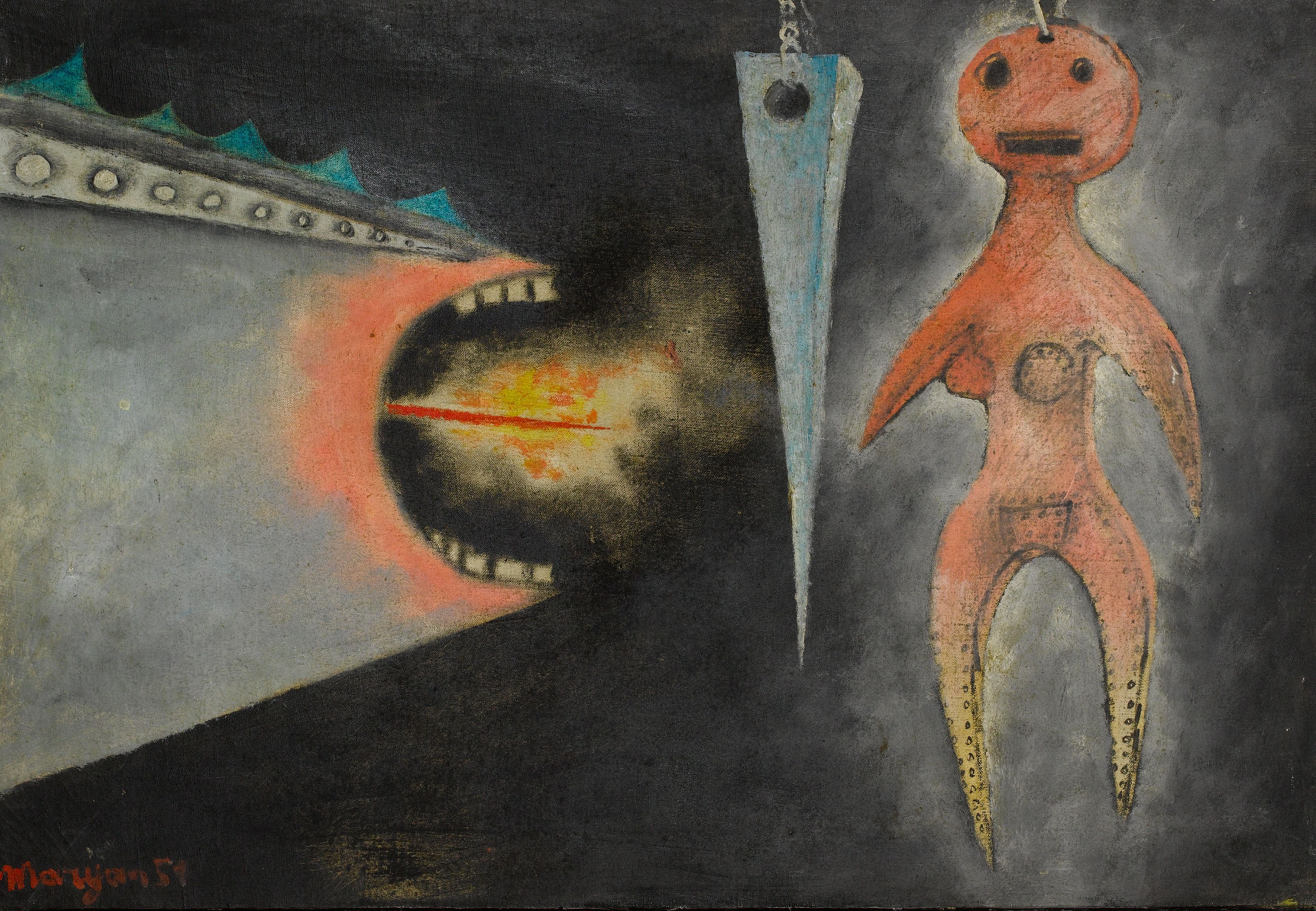 Bonhams : Maryan (Pinchas Burstein) (American, 1927-1977) The sacrifice ...