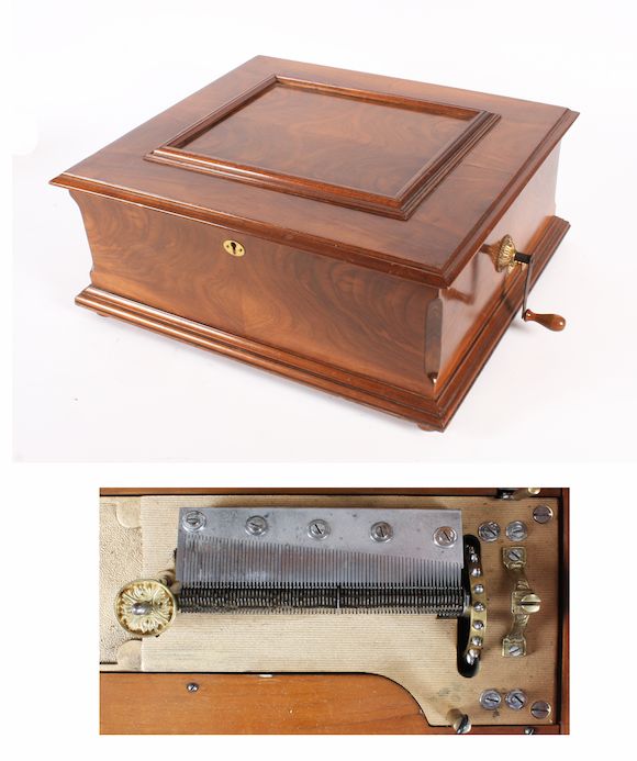 Bonhams : A Polyphon 15.1/2-inch disc musical box,