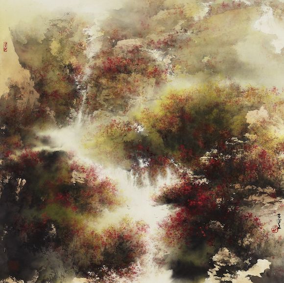 Bonhams : He Baili (Paklee Ho, b.1945) Autumn Symphony