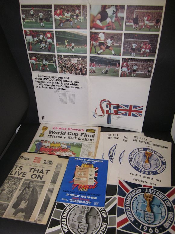 Bonhams : A collection of 1966 items including programme, ticket and ...