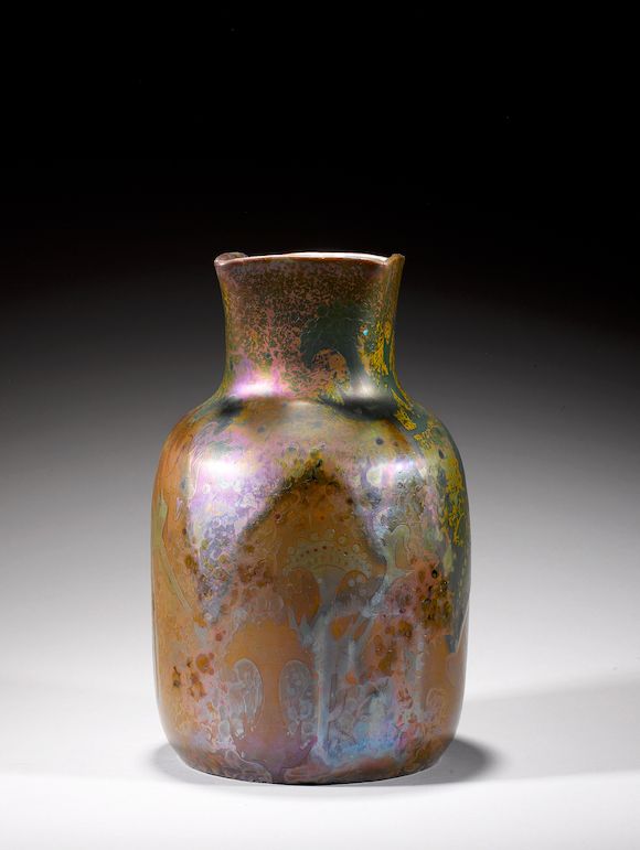 Bonhams : A Clement Massier iridescent pottery vase Circa 1900.