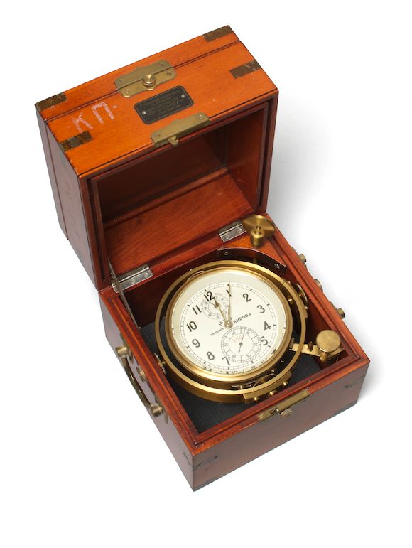 Bonhams : A 20th century Russian two day marine chronometer