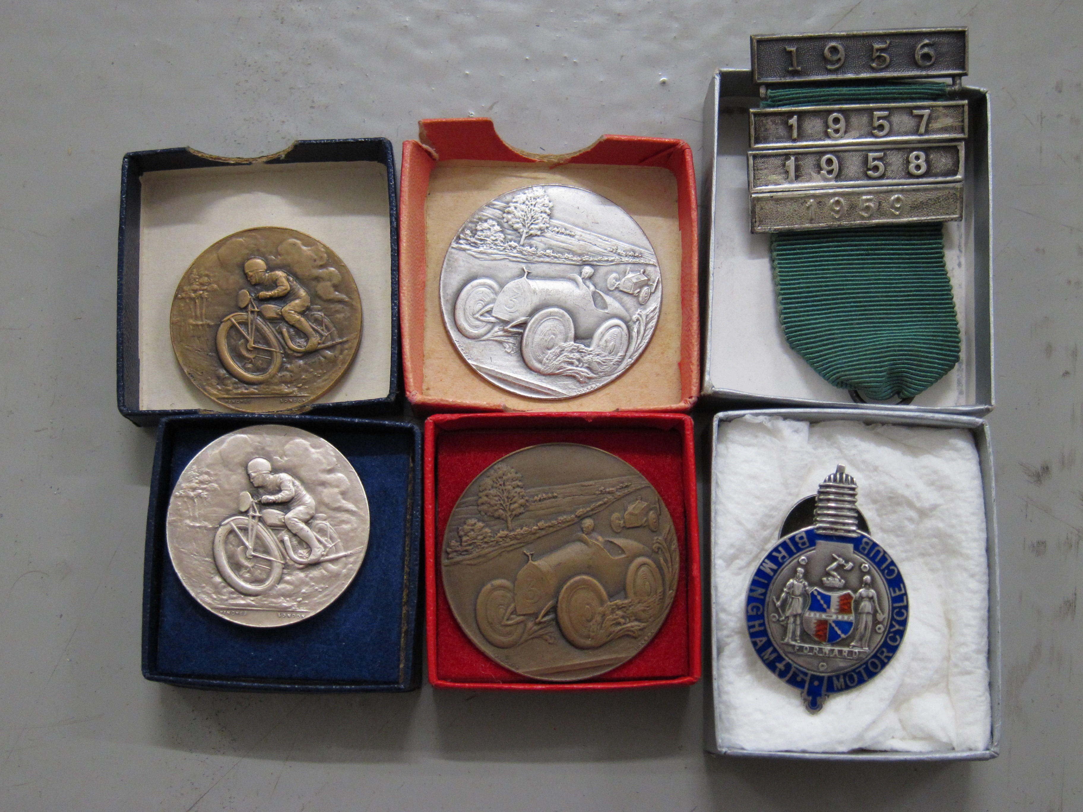 Bonhams Cars : A silver enamelled Edwardian Birmingham Motorcycle Club ...