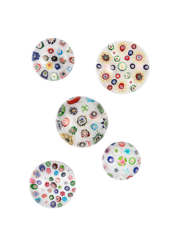 Bonhams A Clichy Spaced Concentric Millefiori Paperweight Circa 1850